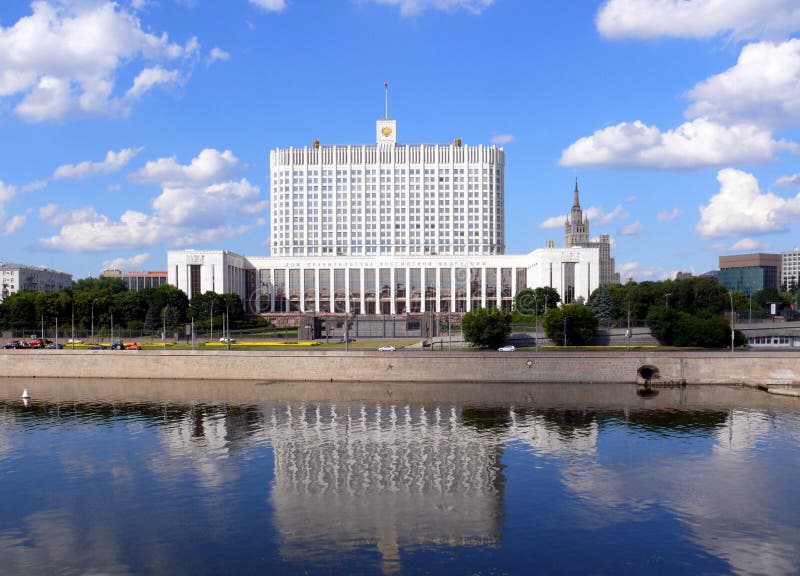 House of Government of Russian Federation Stock Photo - Image of russia ...