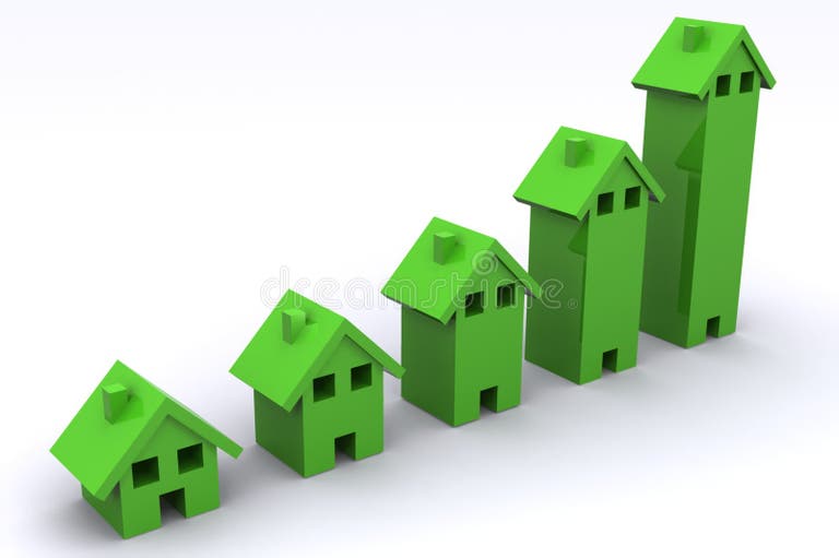 House Graph stock illustration. Illustration of rise, loss - 4292244