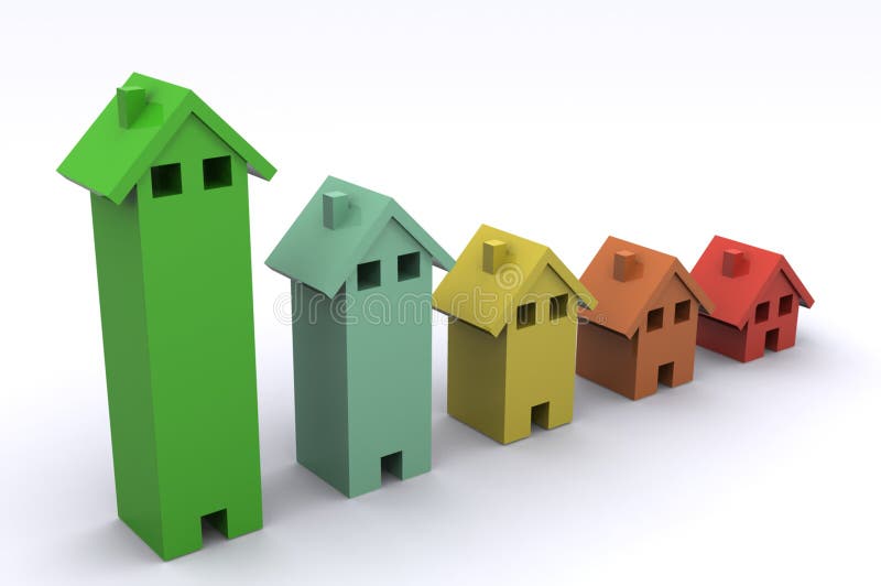 House Graph stock illustration. Illustration of rise, loss - 4292244