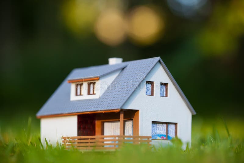 House on green stock image. Image of green, exterior - 27228861