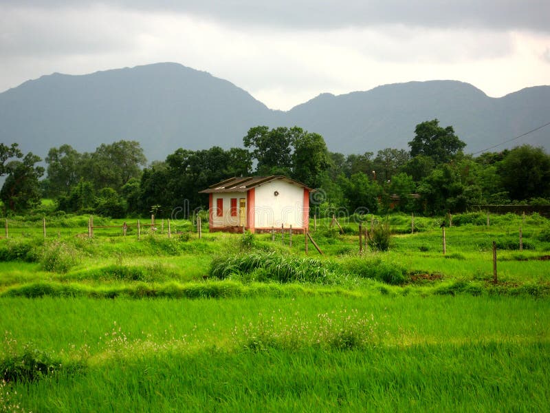 House in green countryside stock photo. Image of outside - 3071618