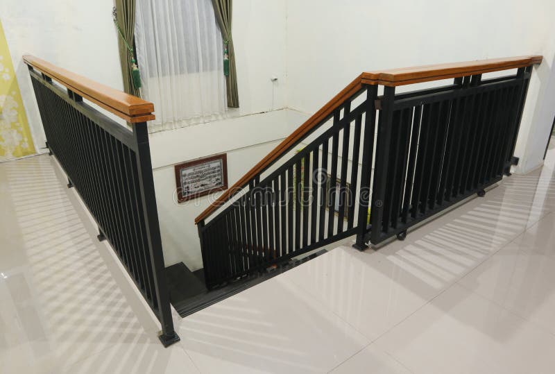 1st and 2nd Floor Guardrail Stock Photo - Image of green, presentations ...