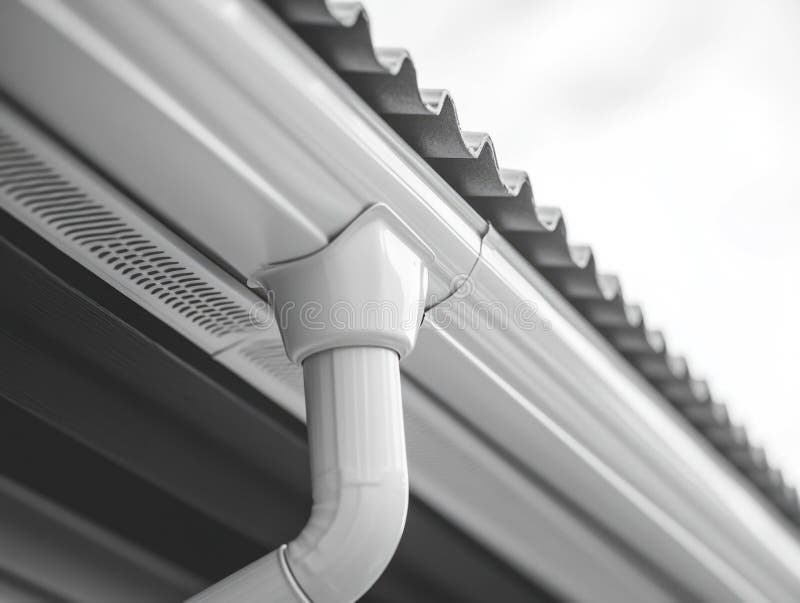 House Gutter Close Up stock image. Image of roof, house - 376006233