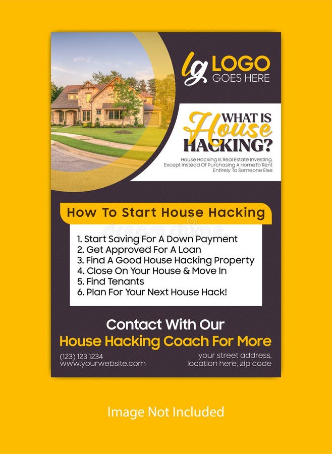 House Hacking Real Estate stock vector. Illustration of reddit - 299530945