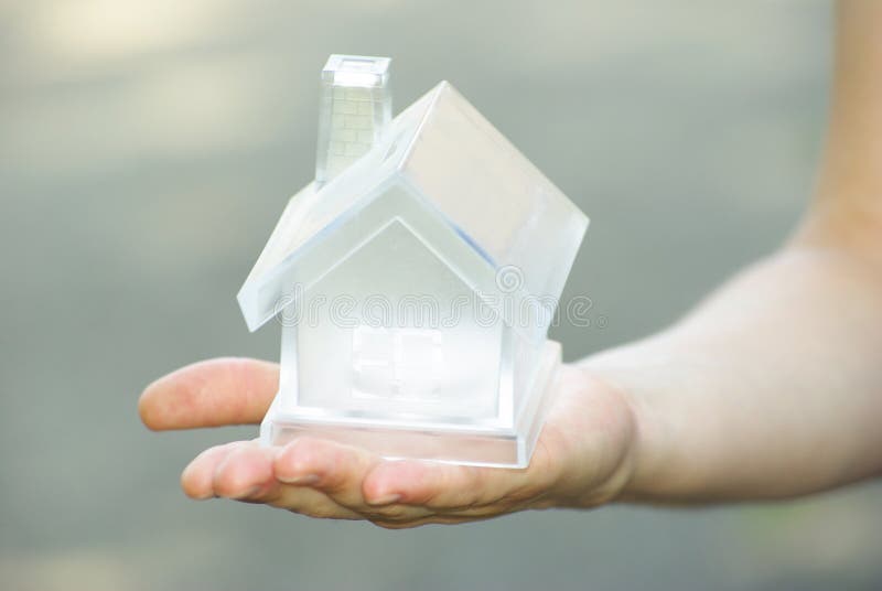 House in hand stock image. Image of sale, agent, rent - 15329913