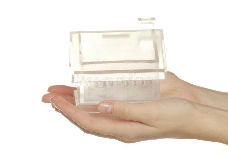 House in hand stock image. Image of human, house, agent - 17135429