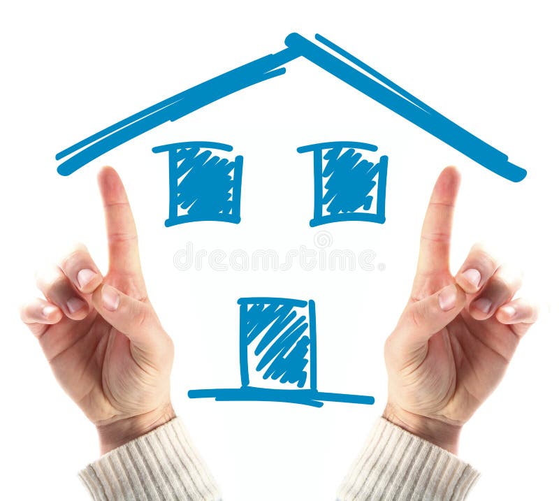 House in hand stock photo. Image of expressions, home - 18101214