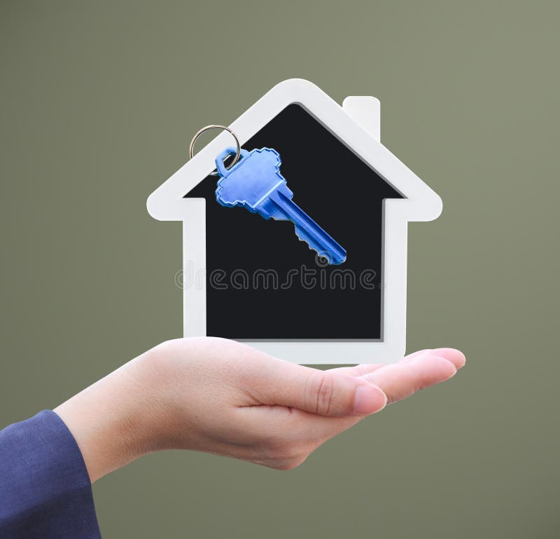 House in Hand stock photo. Image of selling, residential - 30106480