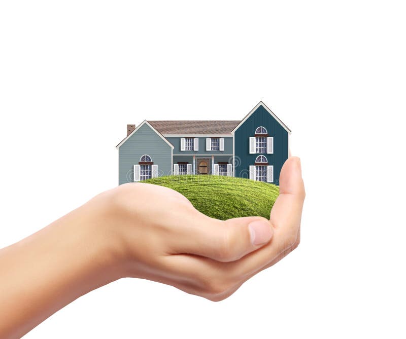 House Model Concept in Hand Stock Image - Image of passing, house: 46413691