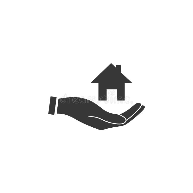 House in hand. Vector stock illustration. Illustration of purchase ...