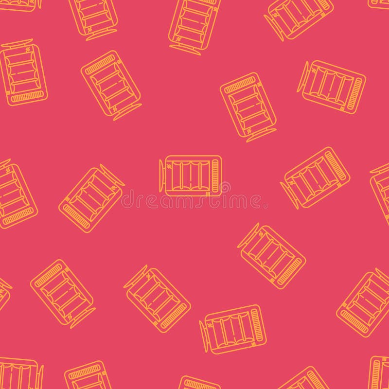 House Heating Vector Seamless Pattern Stock Vector - Illustration of ...