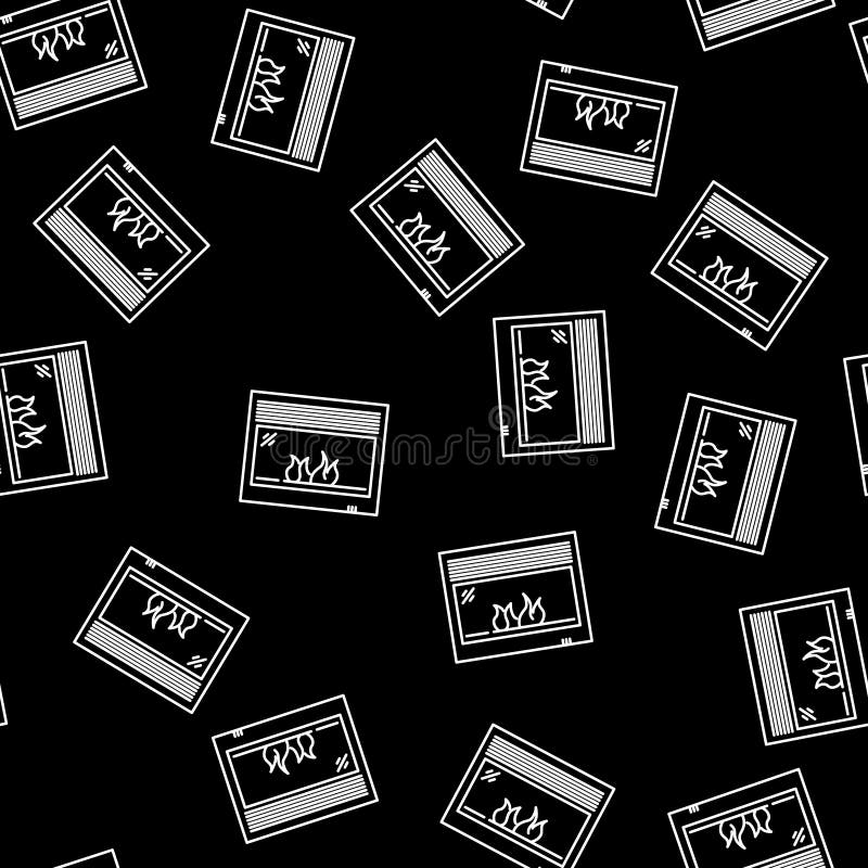 House Heating Vector Seamless Pattern Stock Vector - Illustration of ...