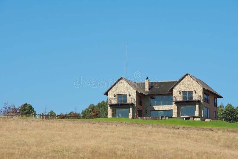 Ranch house in midwest stock image. Image of luxury, wyoming - 5107323