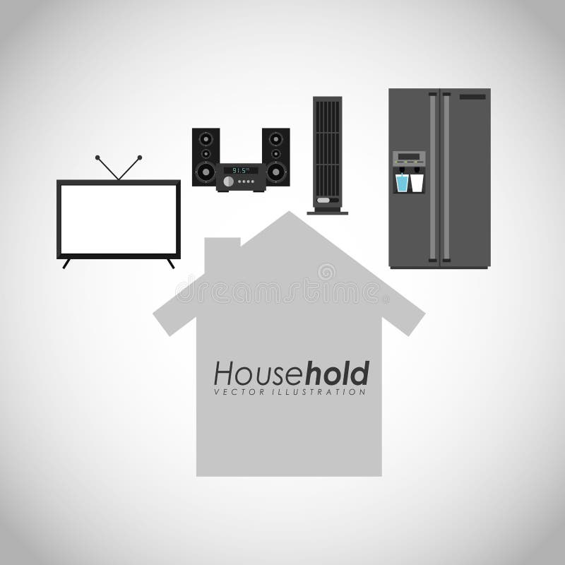 House hold design stock illustration. Illustration of concept - 64581675