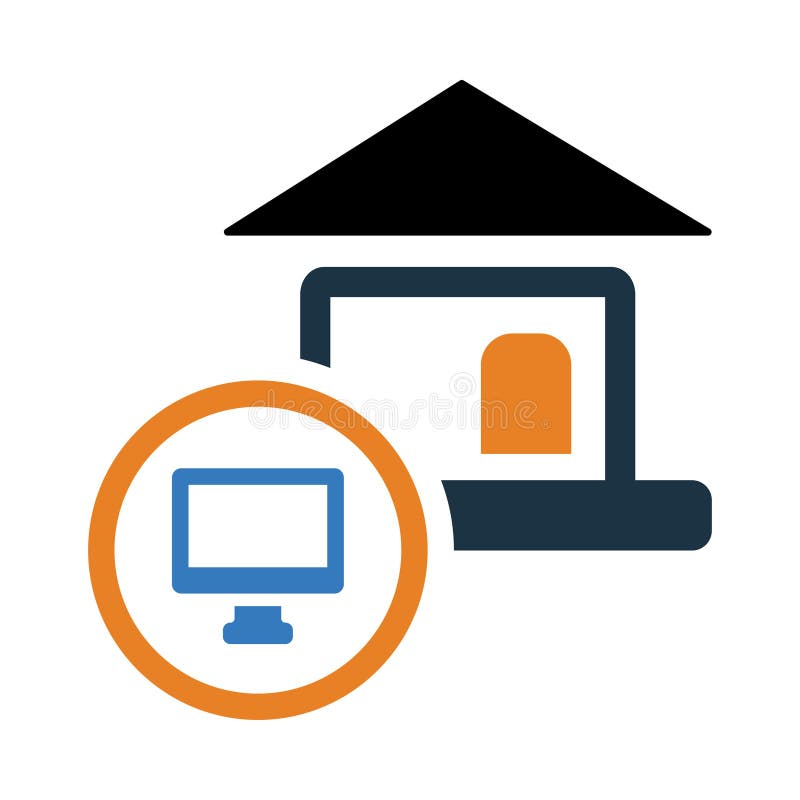 House, Home, Monitor, Computer, Digital Home Technology Icon Stock ...