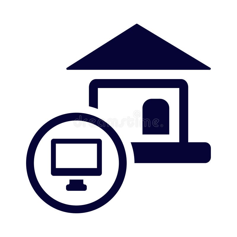 House, Home, Monitor, Computer, Digital Home Technology Icon Stock ...