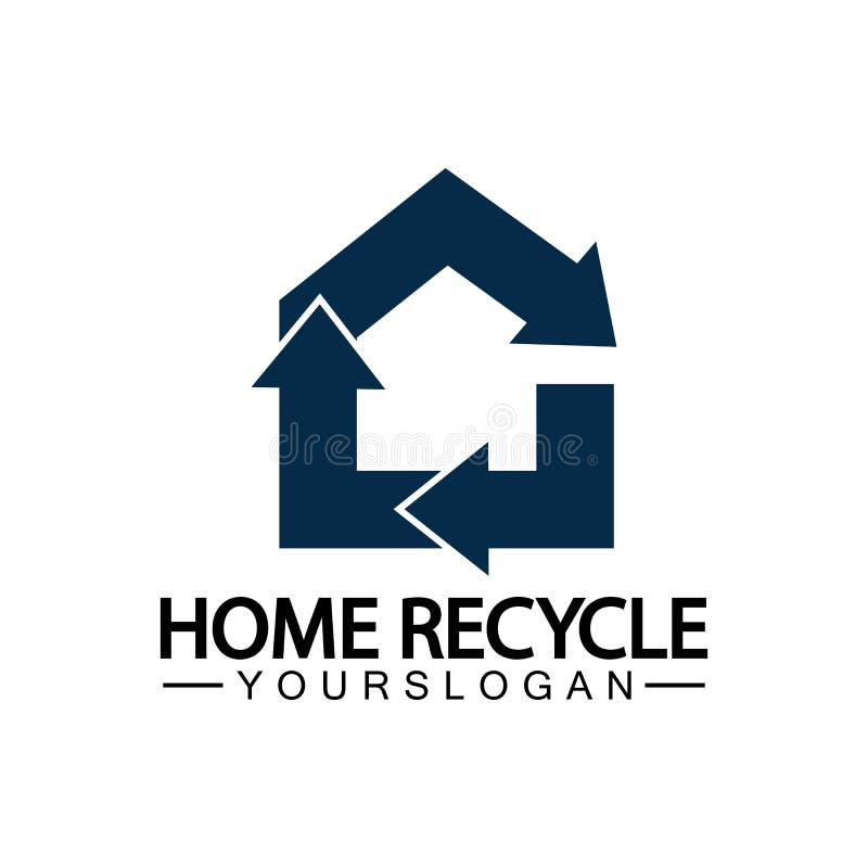 House Home Recycle Logo Icon Vector Illustration Design Stock Vector ...