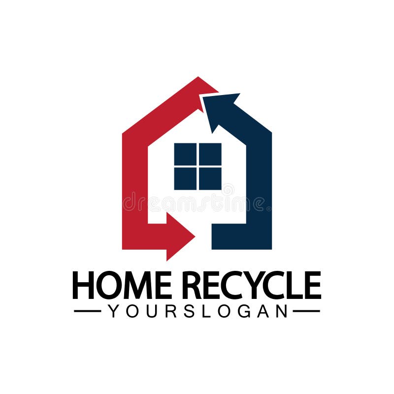House Home Recycle Logo Icon Vector Illustration Design Stock Vector ...