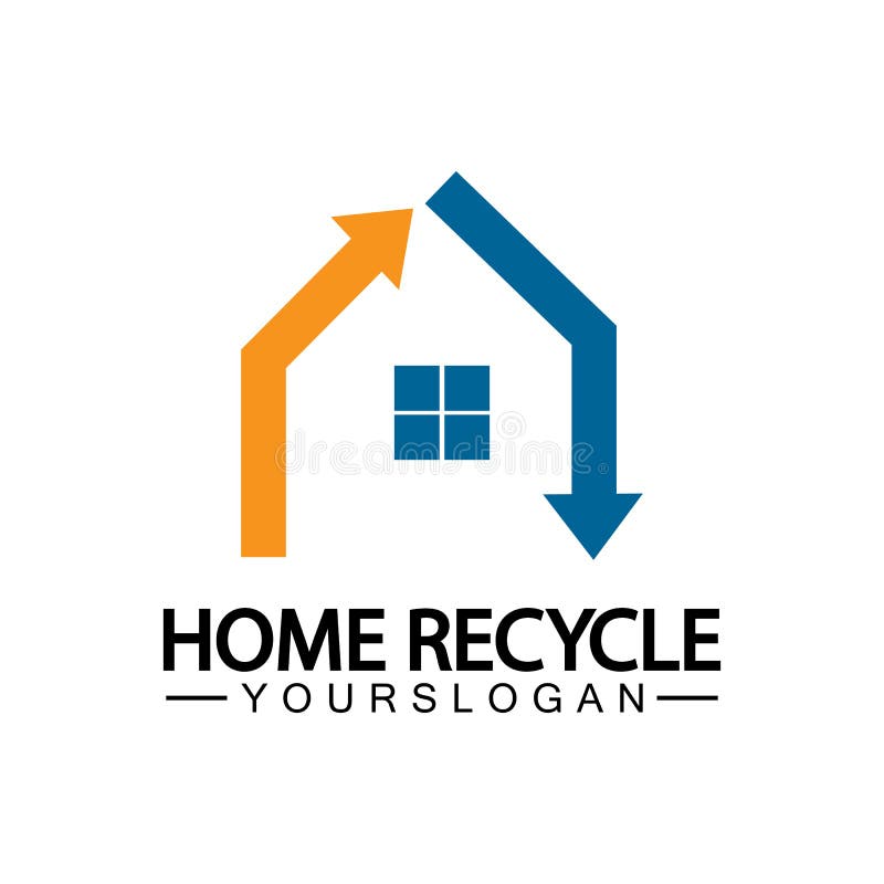 House Home Recycle Logo Icon Vector Illustration Design Stock Vector ...