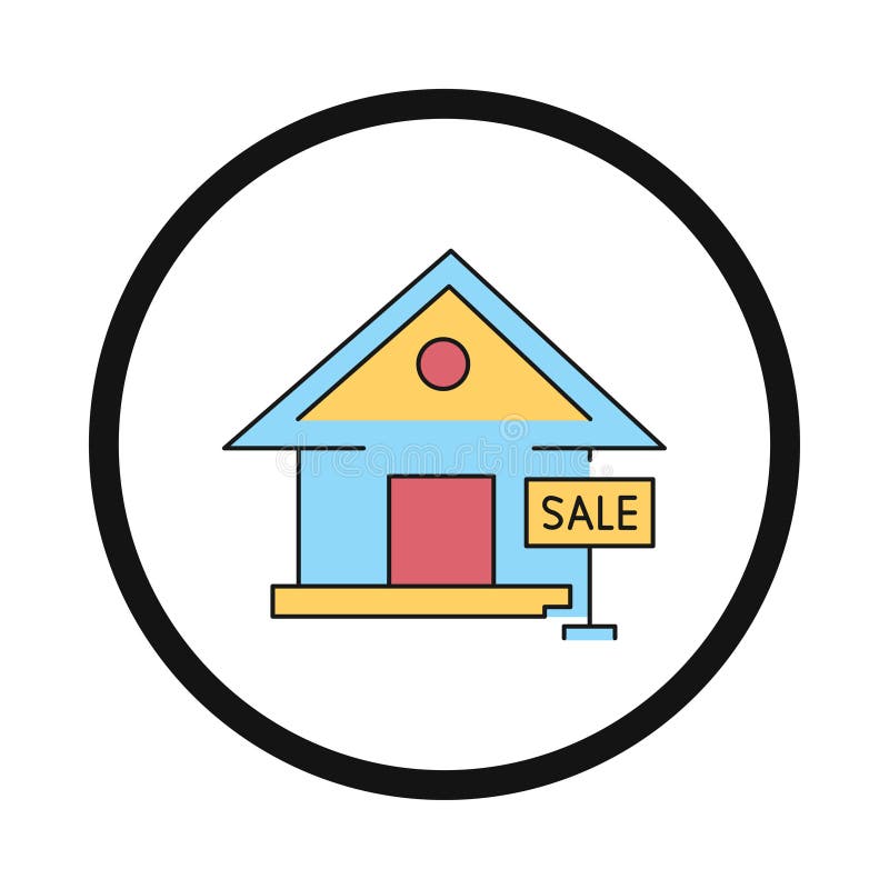 House, Home, Sale, Sale Ads, Home Sale Ads Icon Stock Vector ...