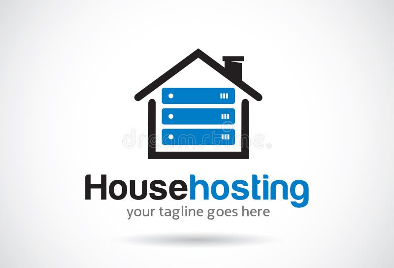 House Hosting Logo Template Design Vector, Emblem, Design Concept ...