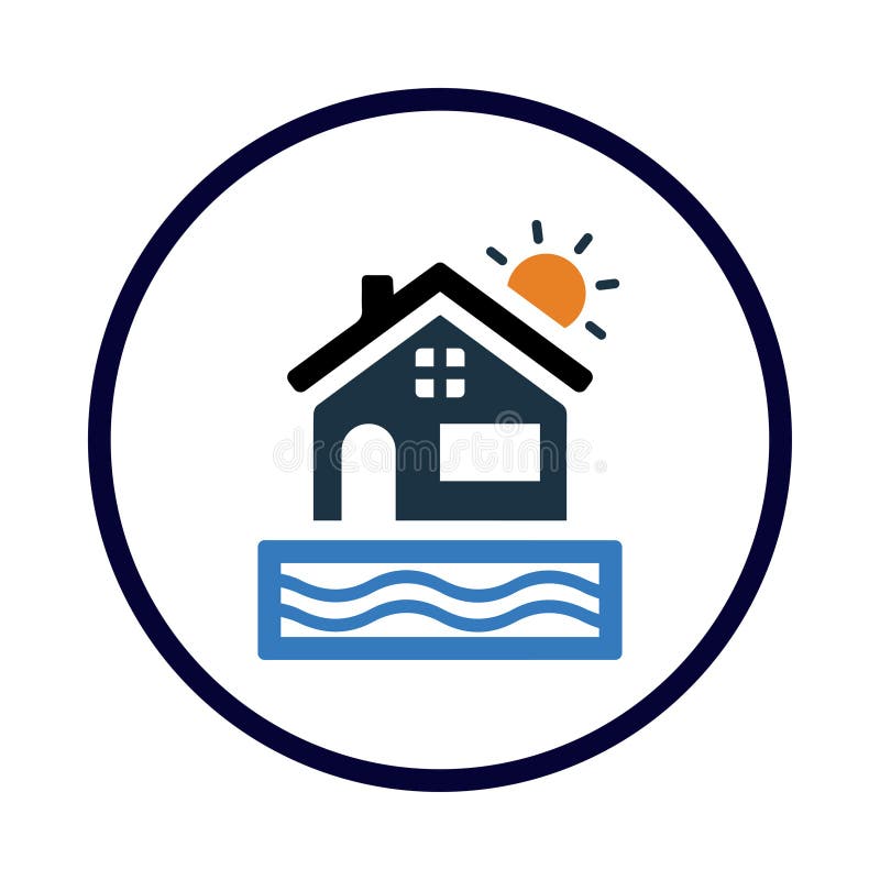 House, Hotel, Resort, Sun, Beach, Resort Hotel Icon Stock Vector ...