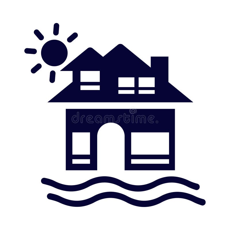 House, Hotel, Resort, Sun, Beach, Resort Hotel Icon Stock Vector ...