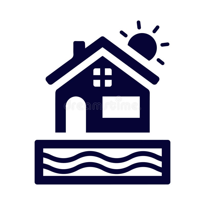 House, Hotel, Resort, Sun, Beach, Resort Hotel Icon Stock Vector ...