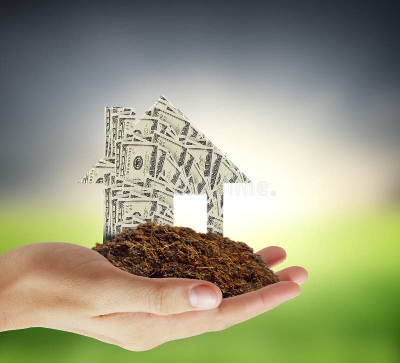 House in human hands stock image. Image of home, building - 72692939