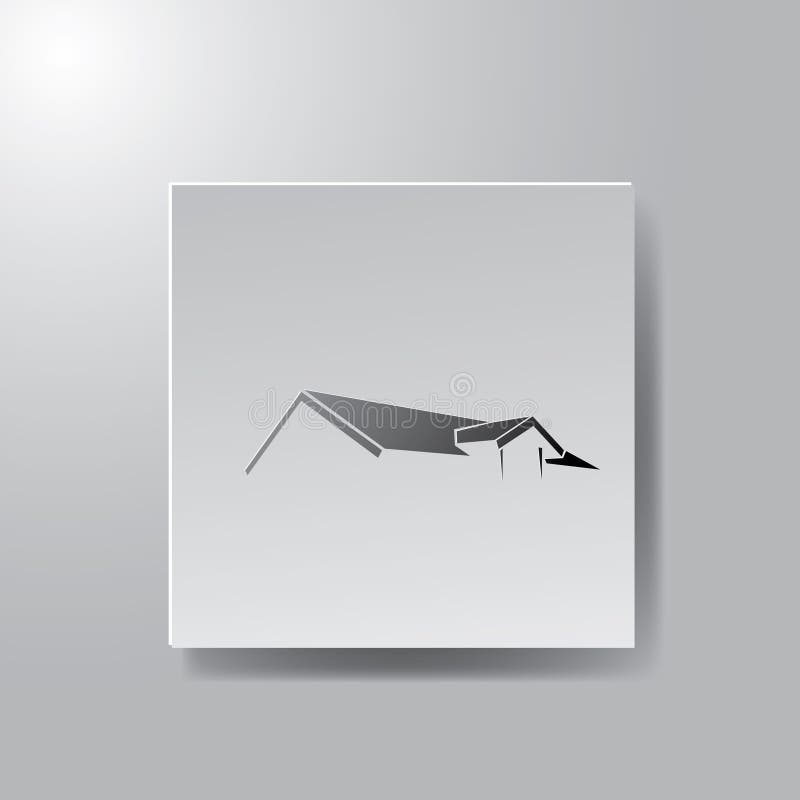 House icon stock vector. Illustration of apartment, estate - 34906957