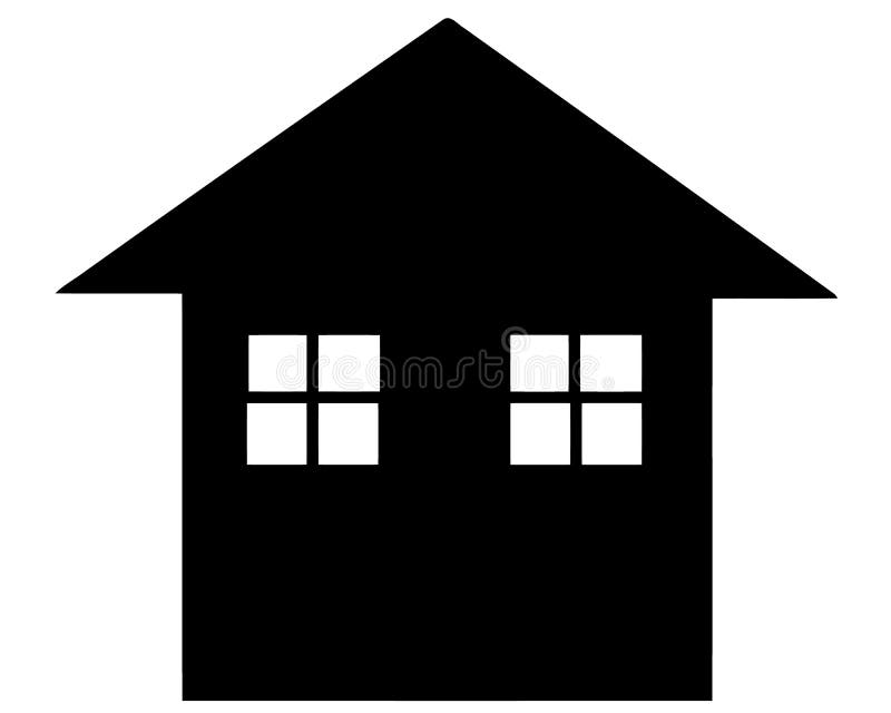 Simple House Black White Stock Illustrations – 73,221 Simple House ...