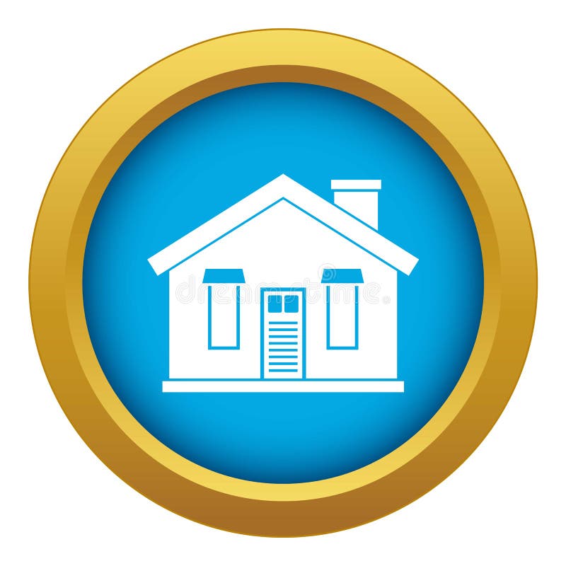 House Icon Blue Vector Isolated Stock Vector - Illustration of house ...