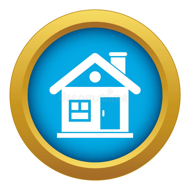 House Icon Blue Vector Isolated Stock Vector - Illustration of ...