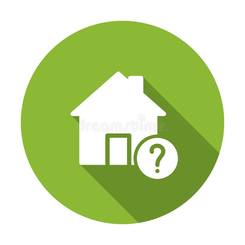 House Icon, Buildings Icon with Question Mark. House Icon and Help, How ...