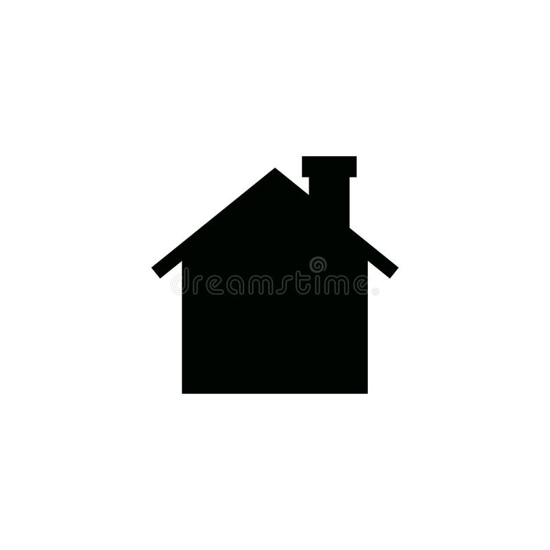 House Icon. Simple Flat Symbol. Illustration Pictogram on White ...