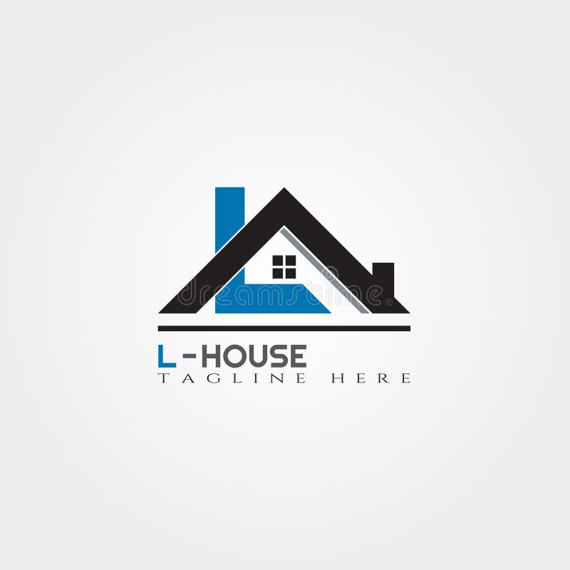 House Icon Template with L Letter, Home Creative Vector Logo Design ...