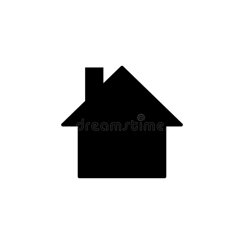 House Icon. Home Icon Vector Stock Vector - Illustration of flat, real ...