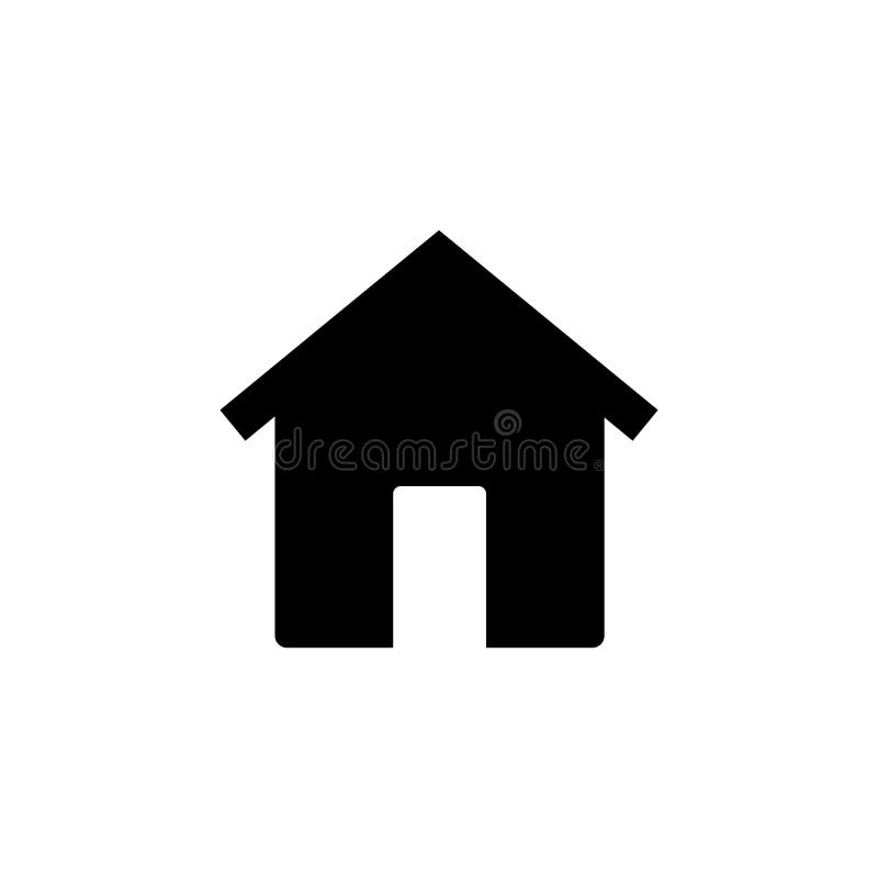 House Icon . Home Icon Vector Stock Vector - Illustration of estate ...