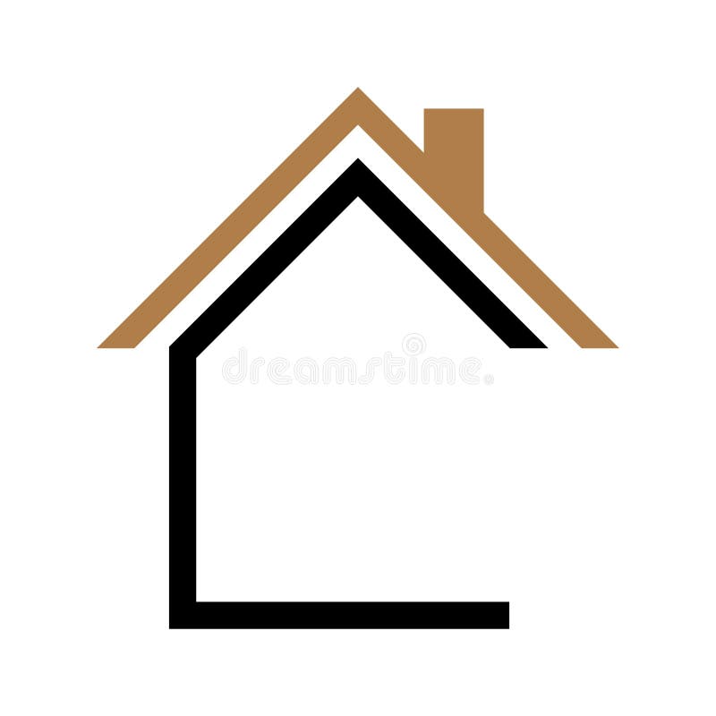 House Icon Vector Simple Flat Logo Symbol Stock Vector - Illustration ...