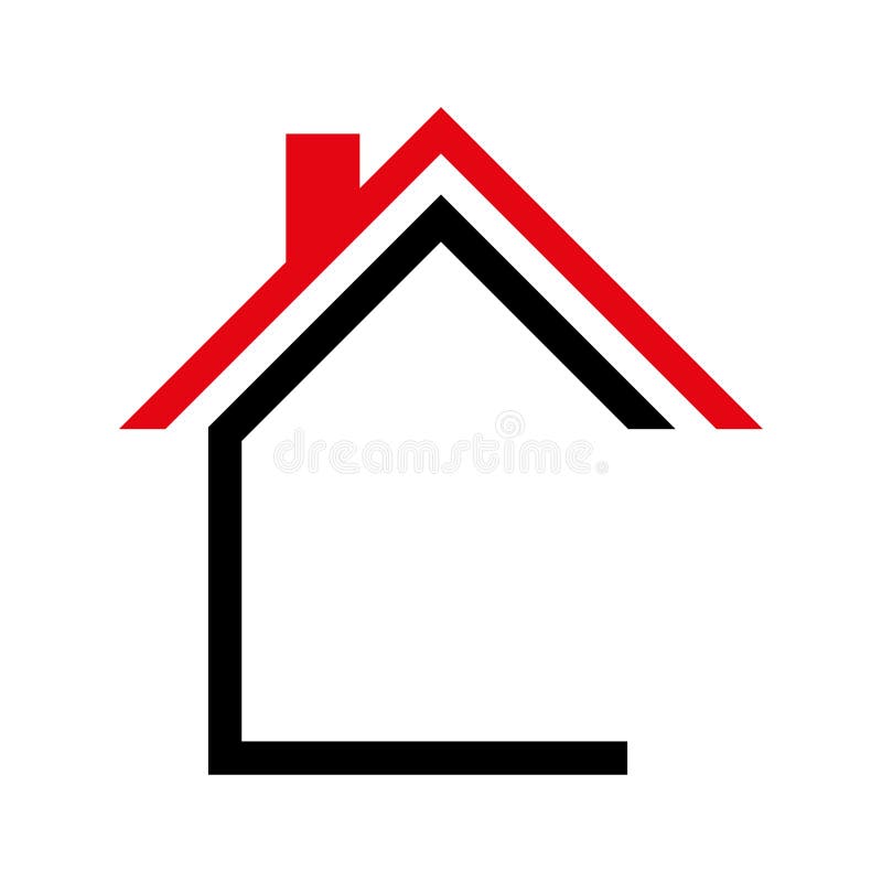 House Icon Vector Simple Flat Logo Symbol Stock Vector - Illustration ...