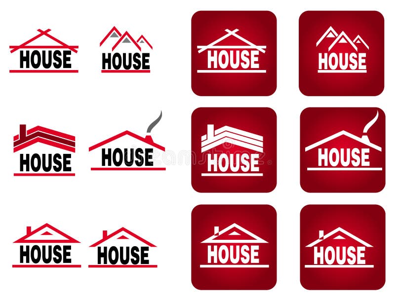 House icons stock vector. Illustration of wallpaper, icon - 16289327