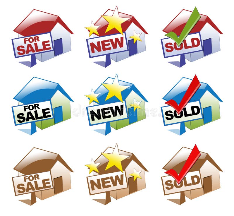 House Icons stock illustration. Illustration of real, business - 7330694