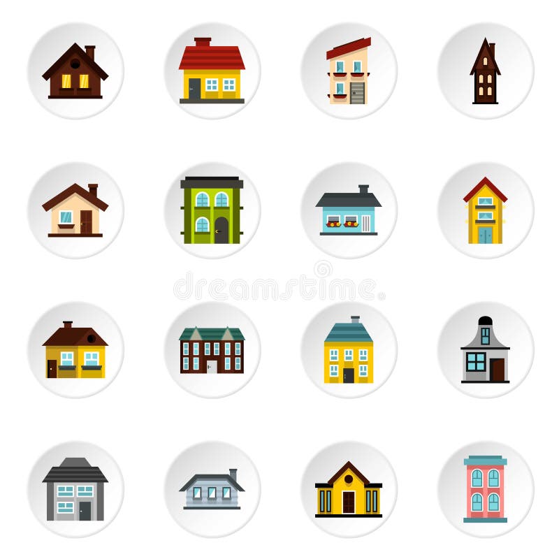 Neighborhood Flat Icons Stock Illustrations – 687 Neighborhood Flat ...