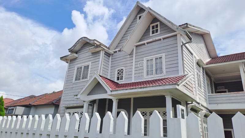 House for Idea Decoration Unique Models Stock Image - Image of roof ...