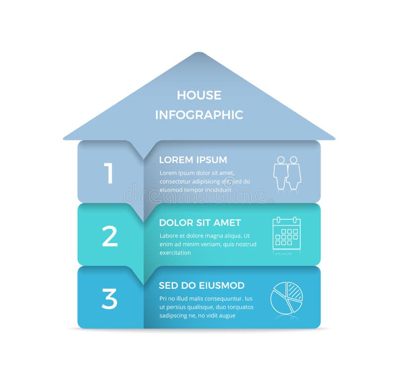 House - Infographic Template Stock Illustration - Illustration of ...