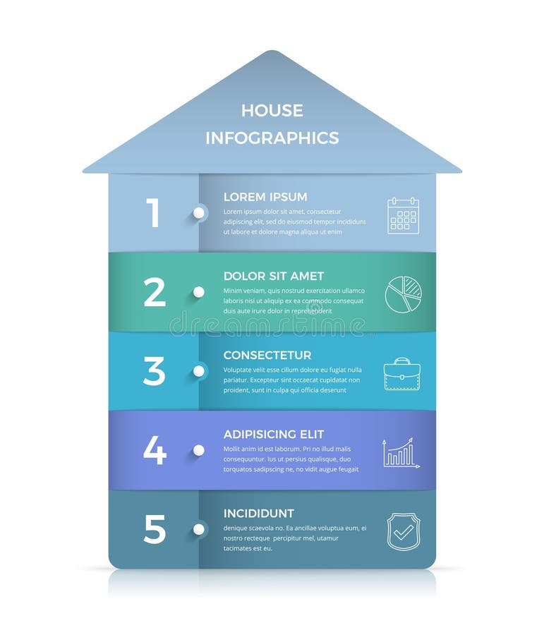 House - Infographic Template Stock Vector - Illustration of home ...