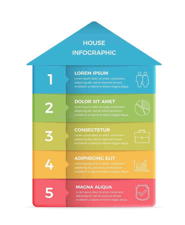 House - Infographic Template Stock Vector - Illustration of home ...