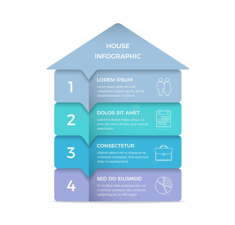 House - Infographic Template Stock Vector - Illustration of infographic ...