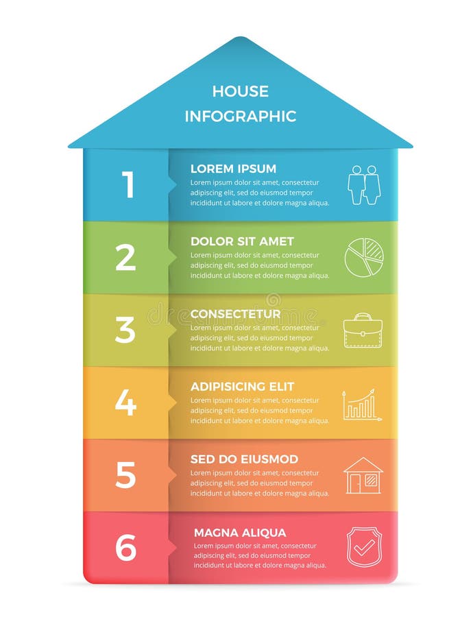 House - Infographic Template Stock Vector - Illustration of ...