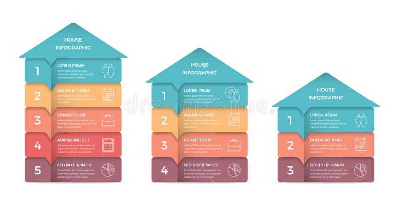 House - Infographic Templates Stock Vector - Illustration of element ...